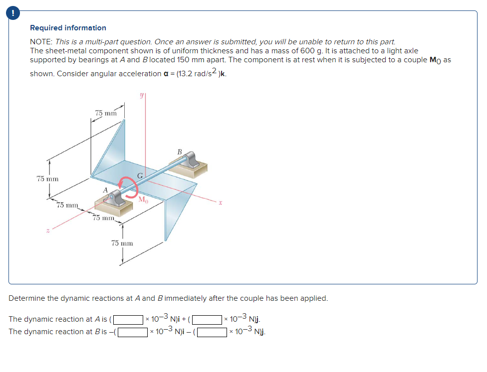 Solved Required informationNOTE: This is a multi-part | Chegg.com