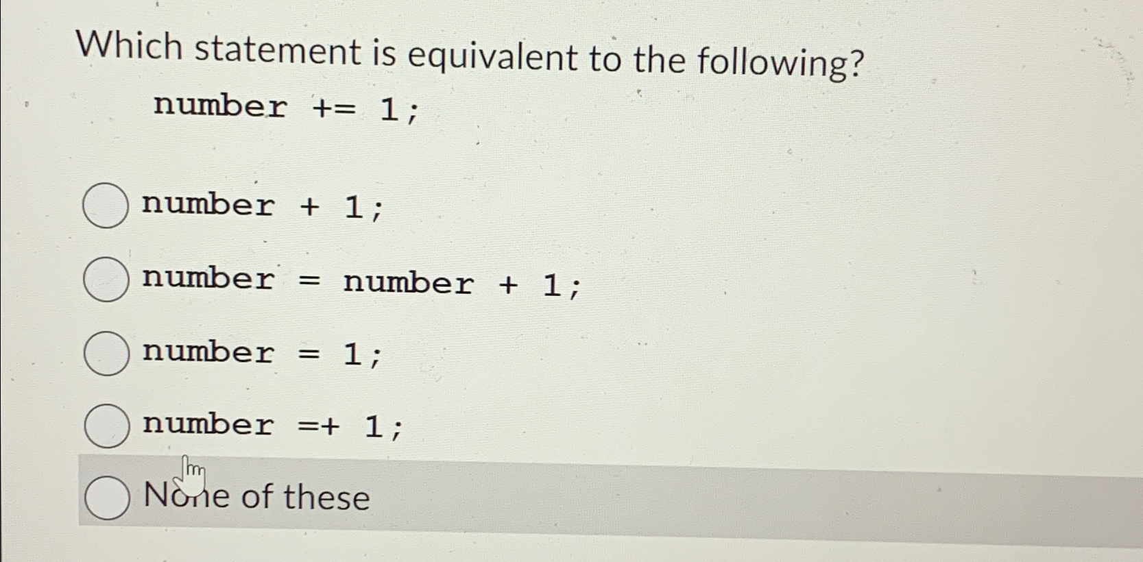 Solved Which statement is equivalent to the following?number | Chegg.com