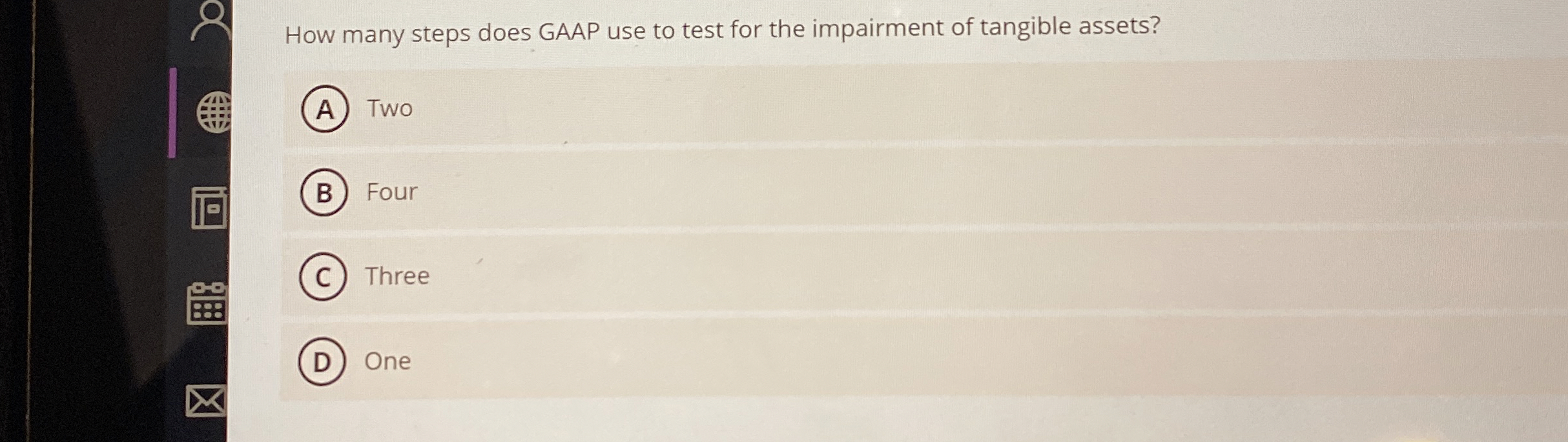 Solved How many steps does GAAP use to test for the | Chegg.com