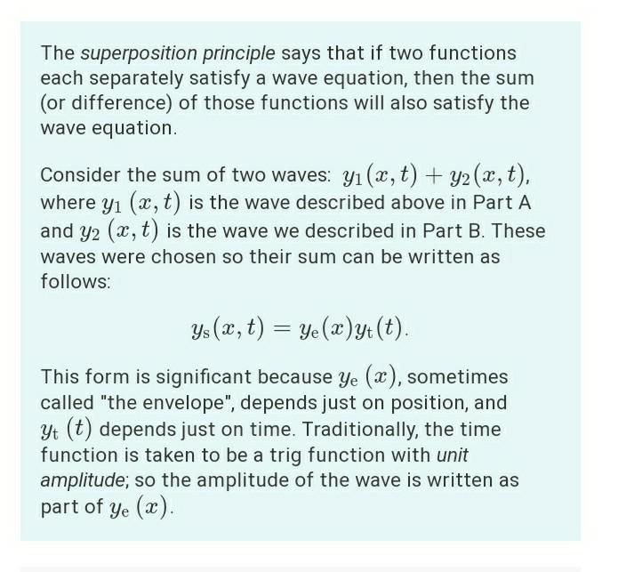 Solved The superposition principle says that if two | Chegg.com
