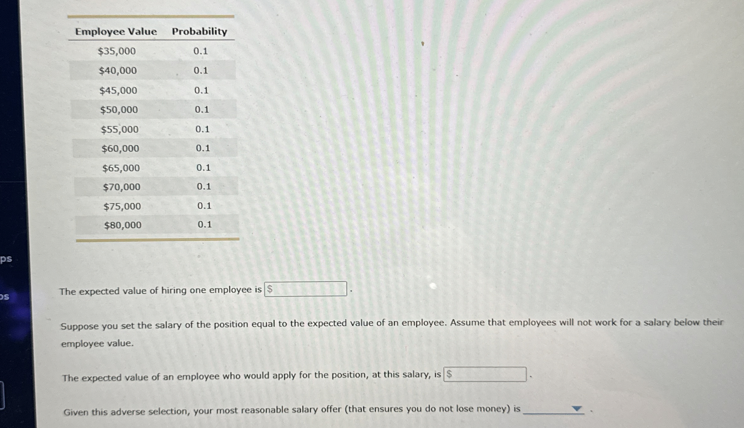 Solved \table[[Employee | Chegg.com
