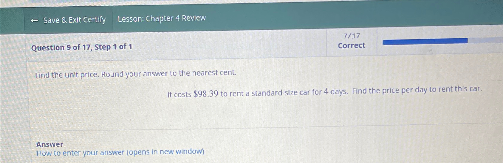 Solved Save & Exit CertifyLesson: Chapter 4 ﻿RevlewQuestion | Chegg.com