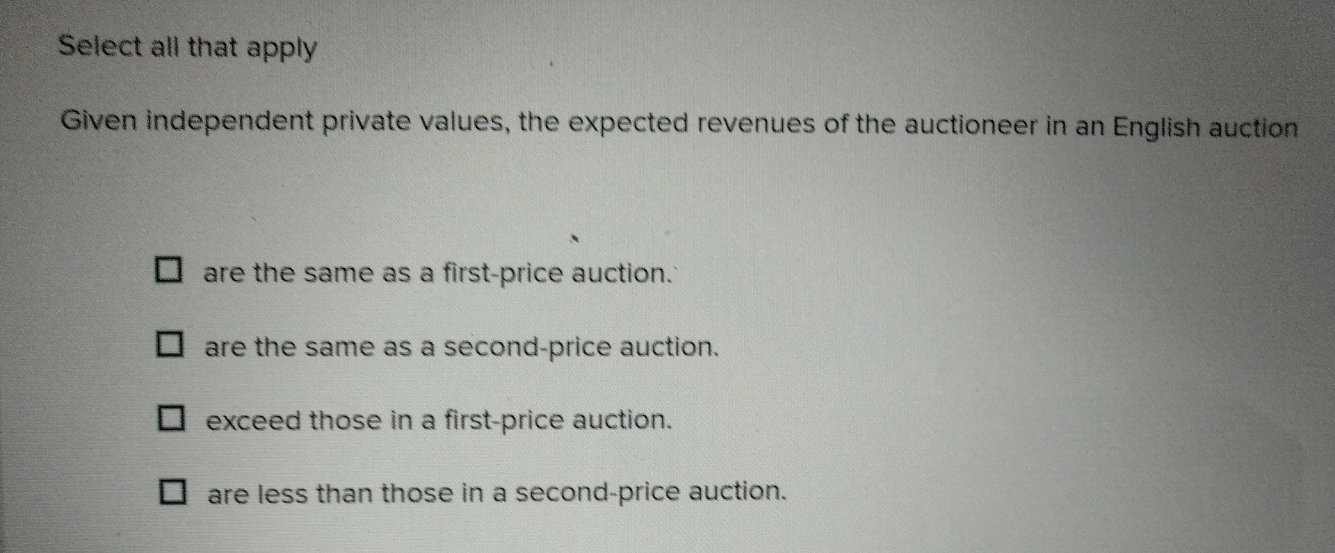 Solved Select all that applyGiven independent private | Chegg.com