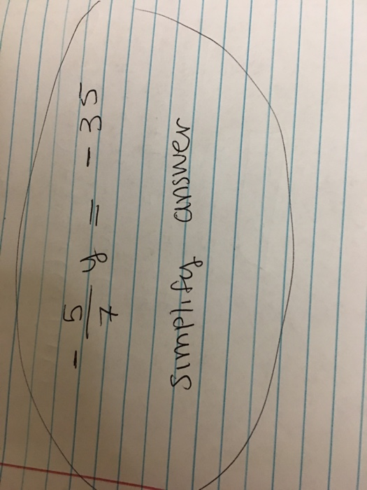 Solved y -35 Simplify answer | Chegg.com