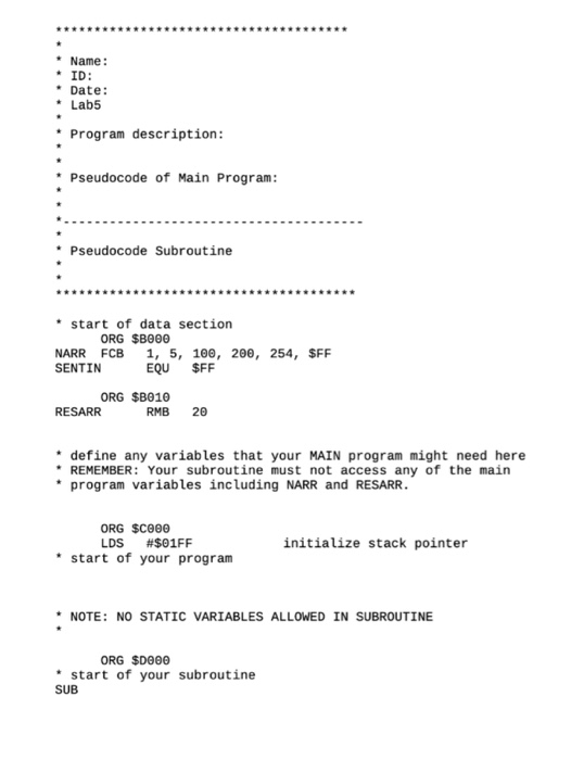 Solved You are to design, write, assemble, and simulate an | Chegg.com
