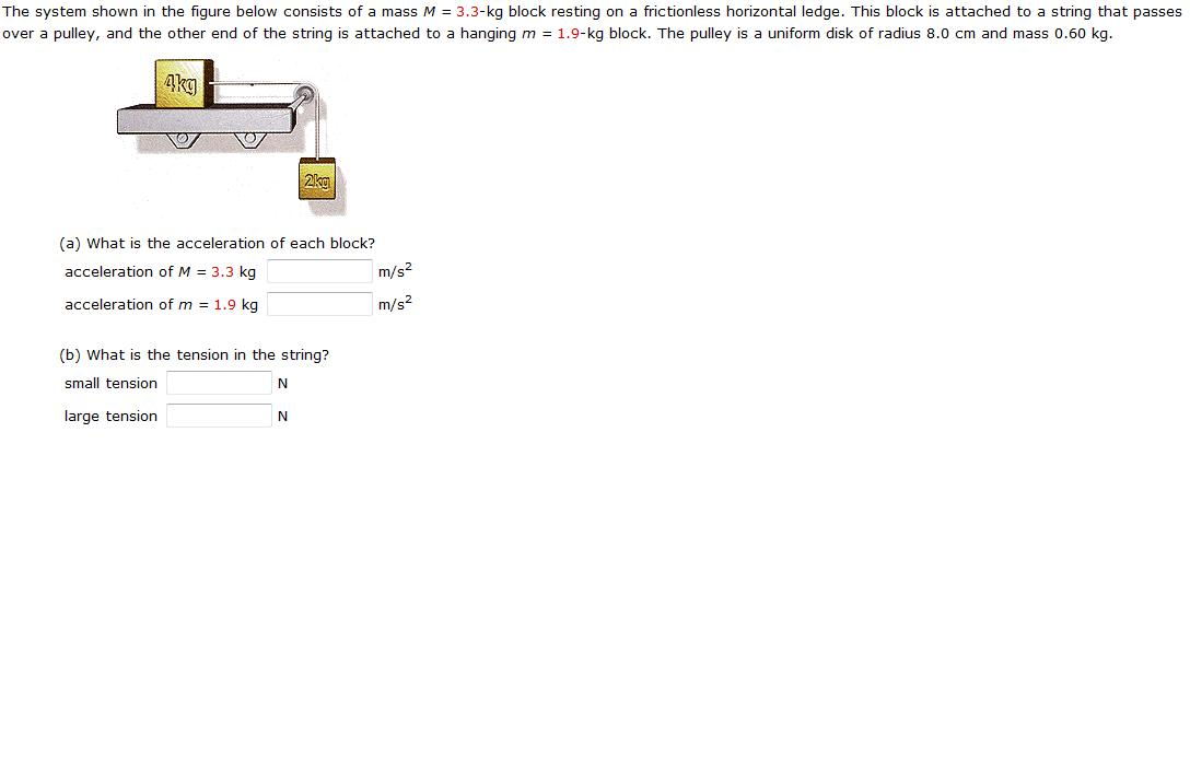 Solved The system shown in the figure below consists of a | Chegg.com