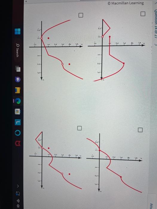 Solved Identify ALL of the graphs that satisfy the given | Chegg.com