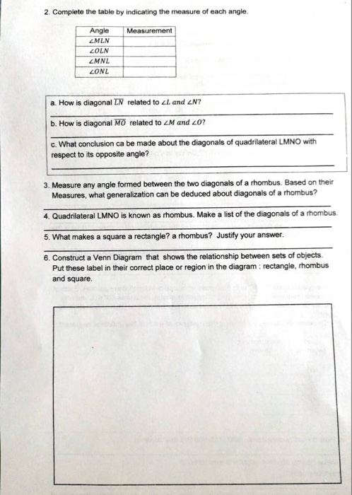 Solved Materials: graphing paper, protractor and ruler A. | Chegg.com