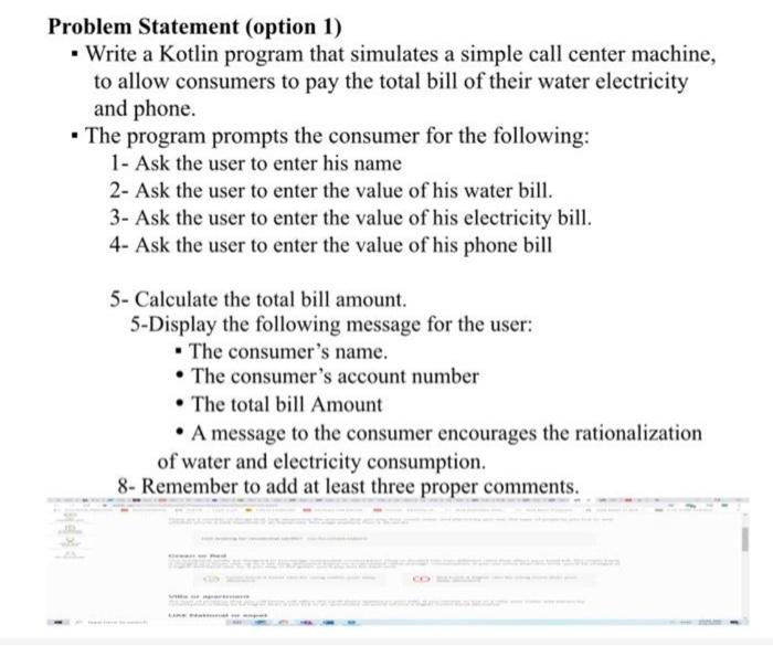 Solved Problem Statement Option 1 • Write A Kotlin Program 3346