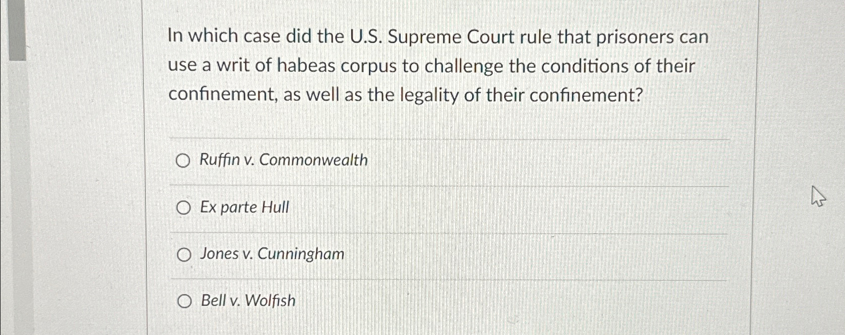 Solved In which case did the U.S. ﻿Supreme Court rule that | Chegg.com
