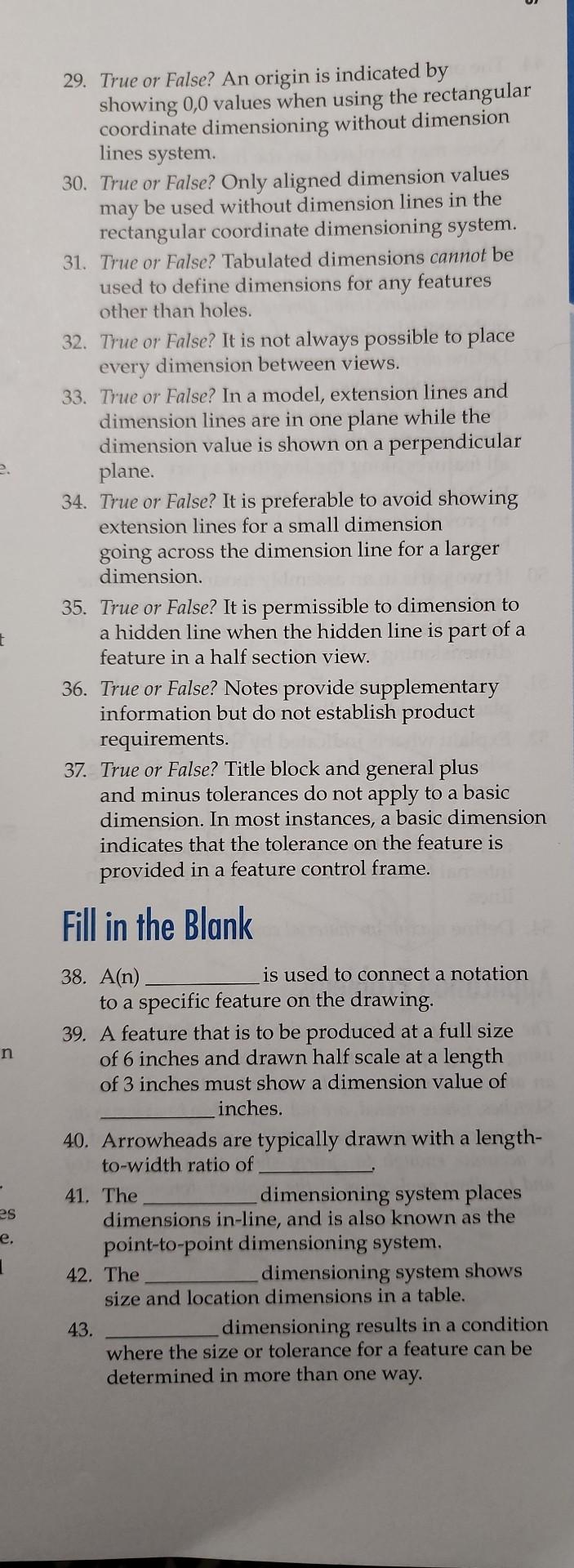 Solved 29. True or False? An origin is indicated by showing | Chegg.com
