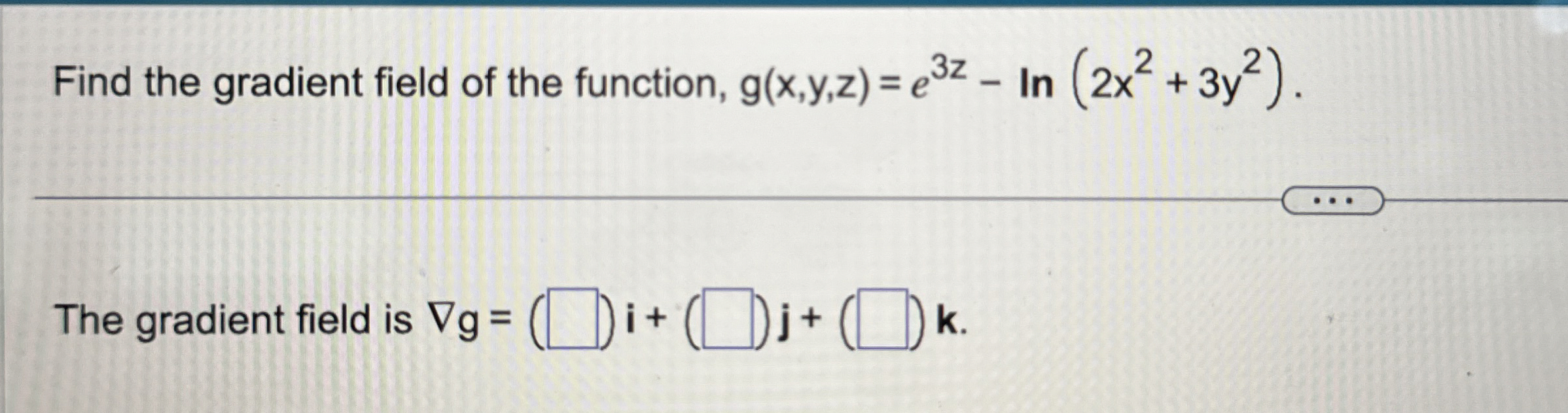 Solved Find the gradient field of the function, | Chegg.com