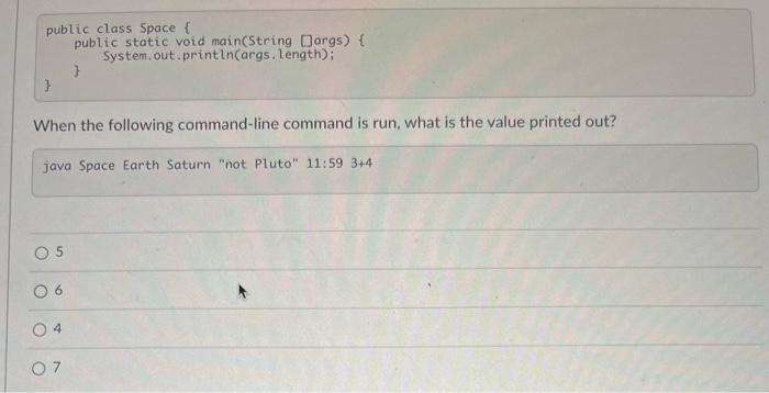 Solved public class Space f public static void main(String | Chegg.com