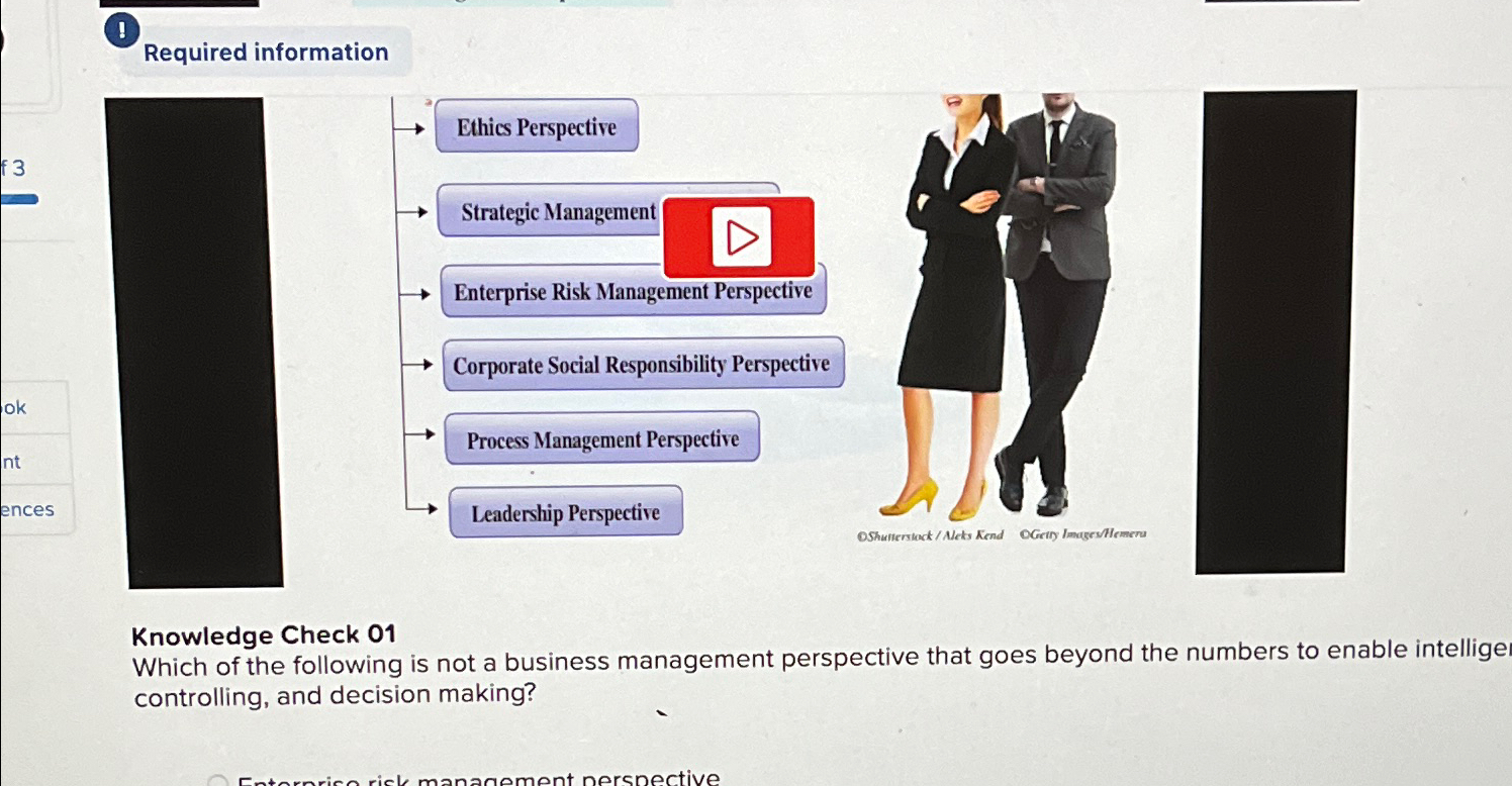 Solved 1 ﻿Required informationKnowledge Check 01Which of the | Chegg.com