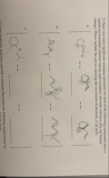 Draw two more significant resonance structures for | Chegg.com