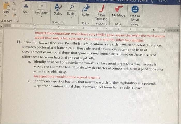 Solved related microorganisms would have very similar gene | Chegg.com