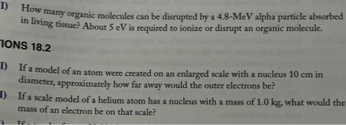 Solved 1) How many organic molecules can be disrupted by a | Chegg.com