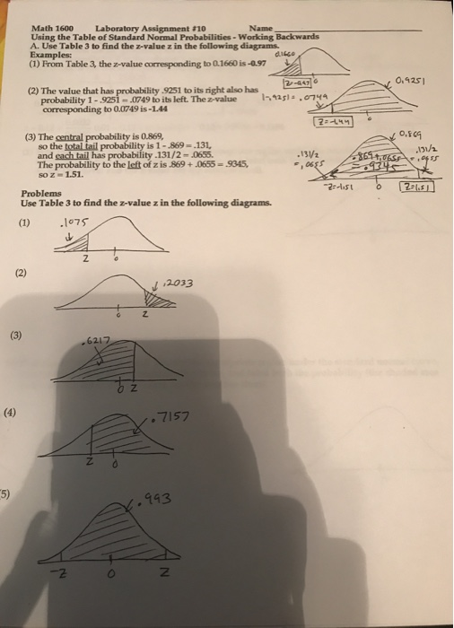 Solved IL Math 1600 Laboratory Assignment +10 Name Using the | Chegg.com
