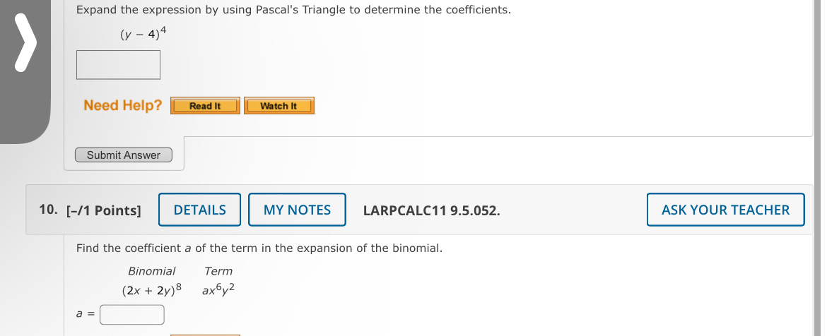 Solved PLEASE HELP WITH BOTH Expand the expression by using | Chegg.com