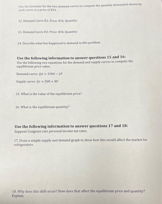 Solved Use the following information to answer questions 6 | Chegg.com