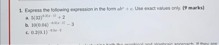 Solved 1. Express the following expression in the form ab + | Chegg.com
