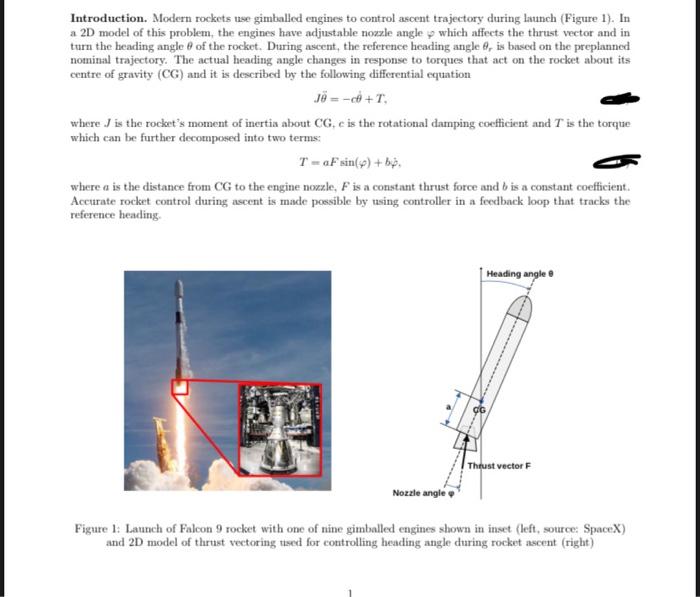 Solved 1.1. (2 marks) Derive rocket transfer function P(s) | Chegg.com