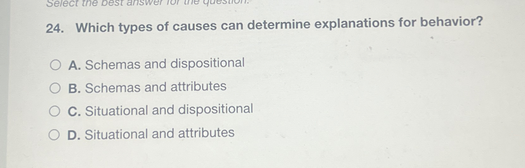 Solved Which types of causes can determine explanations for | Chegg.com