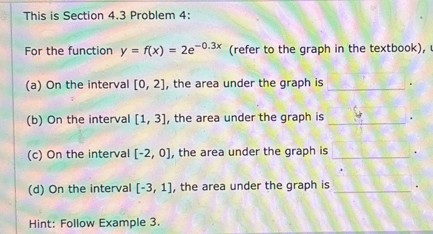 Solved This is Section 4.3 ﻿Problem 4:For the function | Chegg.com