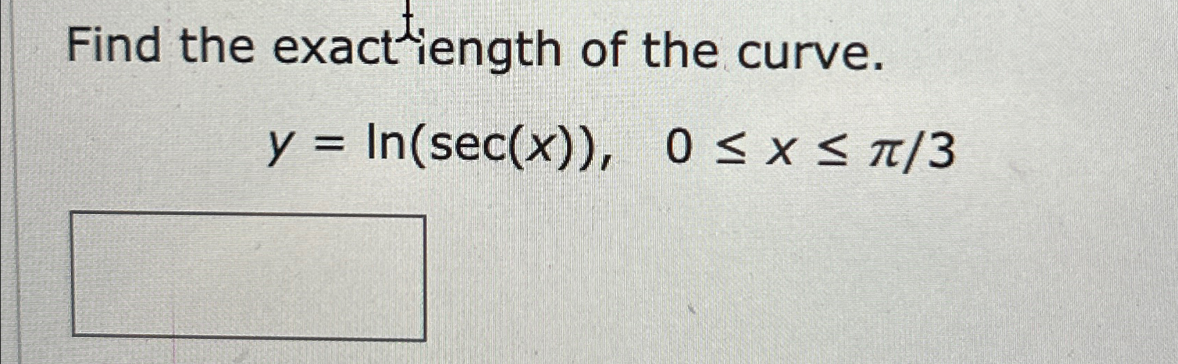 Solved Find the exact iength of the | Chegg.com