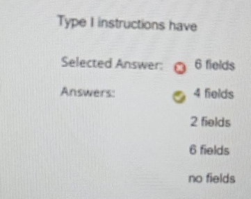 Solved Type I instructions haveSelected Answer: 6 | Chegg.com