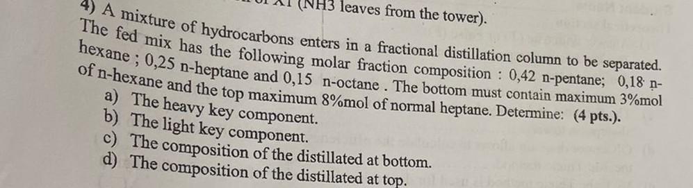 Solved The fed mix has the enters in a fractional | Chegg.com