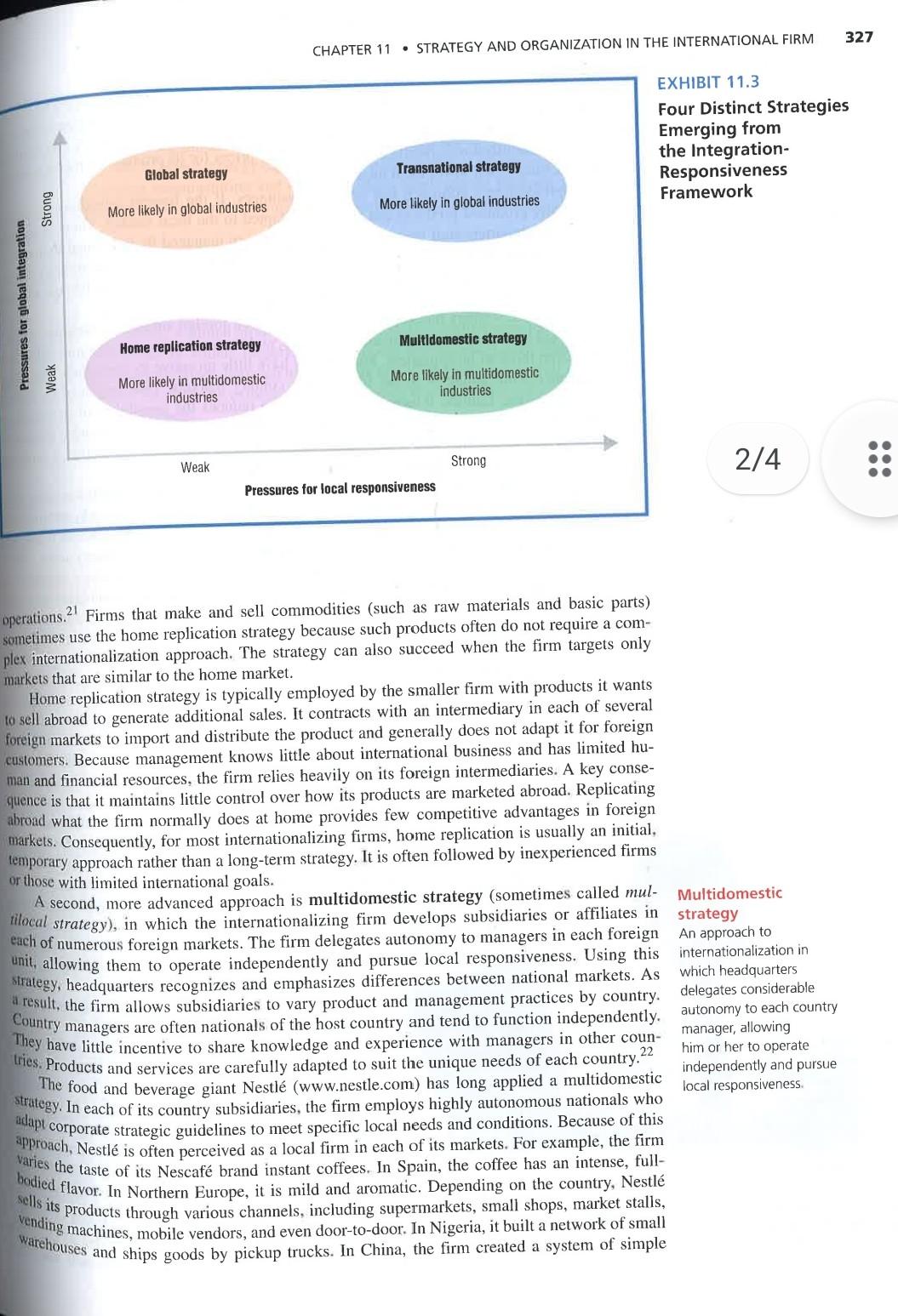 Solved Draw a mind-map of what is Integration-Responsiveness | Chegg ...
