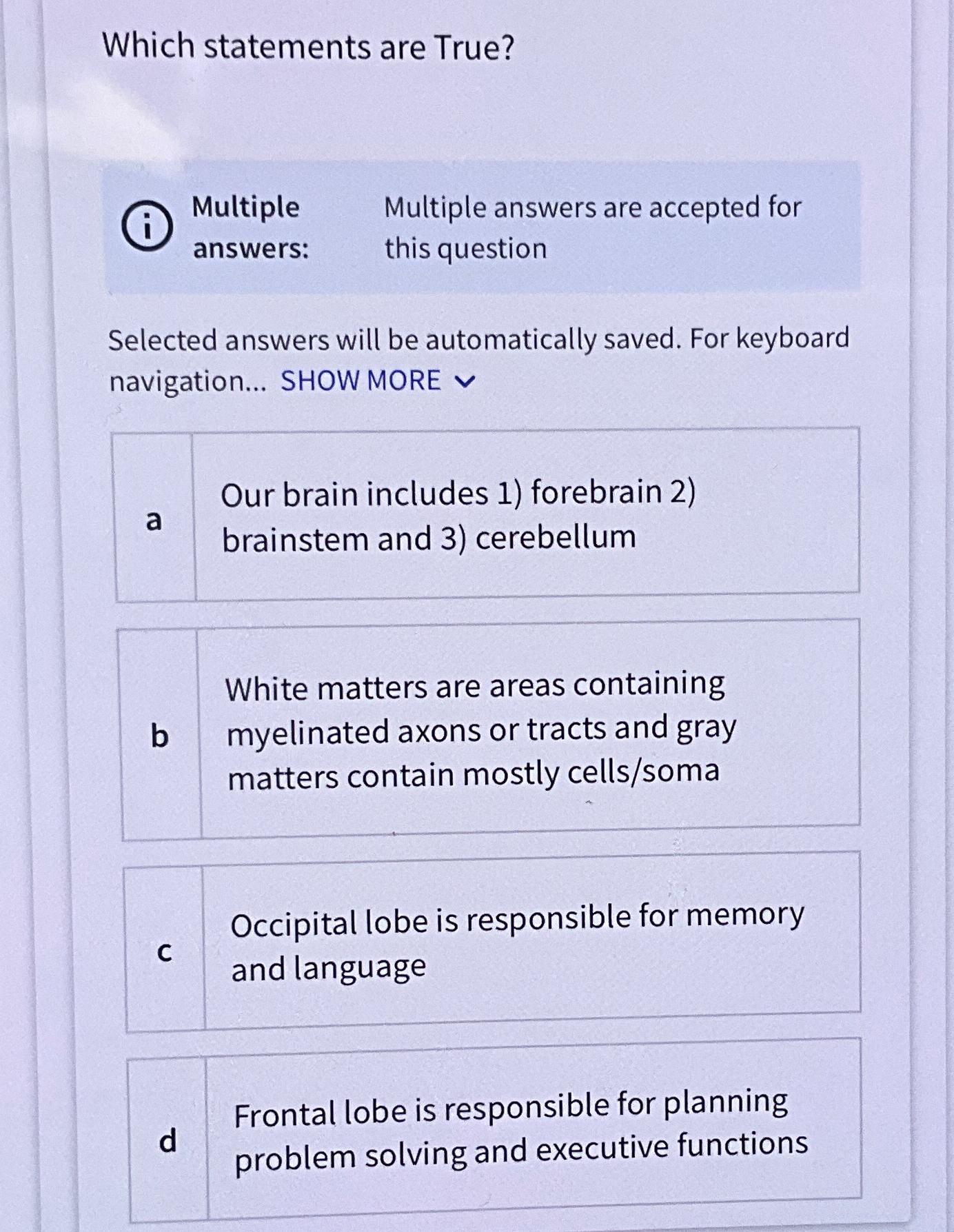 Solved Which statements are True?Multiple Multiple answers | Chegg.com