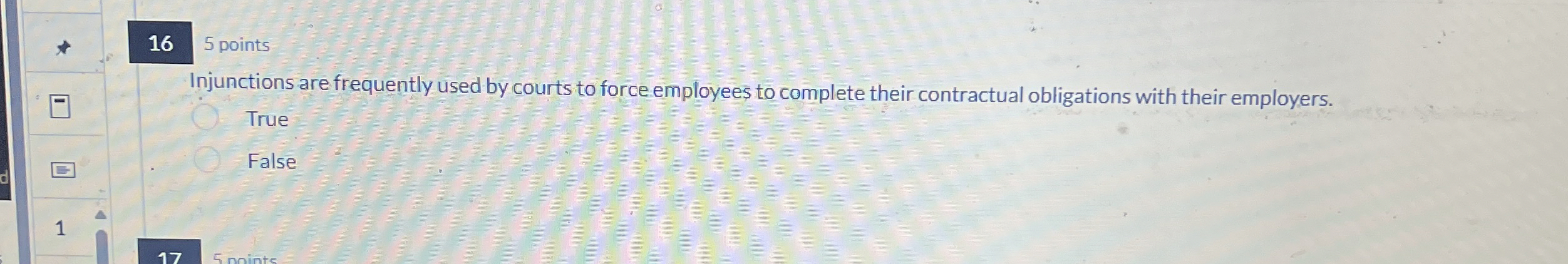 Solved 165 ﻿pointsInjunctions are frequently used by courts | Chegg.com