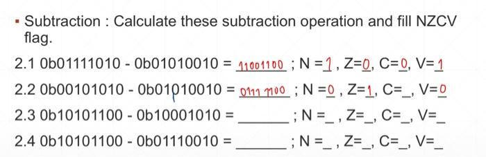 Solved - Subtraction : Calculate these subtraction operation | Chegg.com