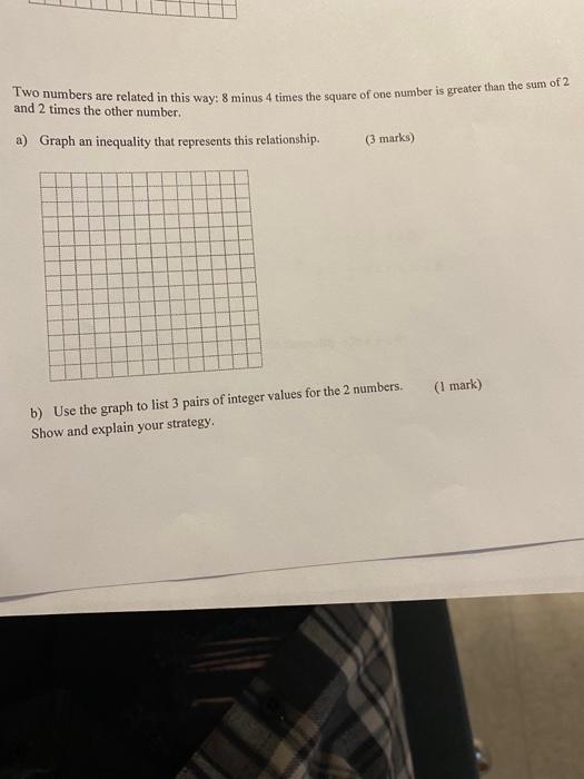 Solved Two numbers are related in this way: 8 minus 4 times | Chegg.com
