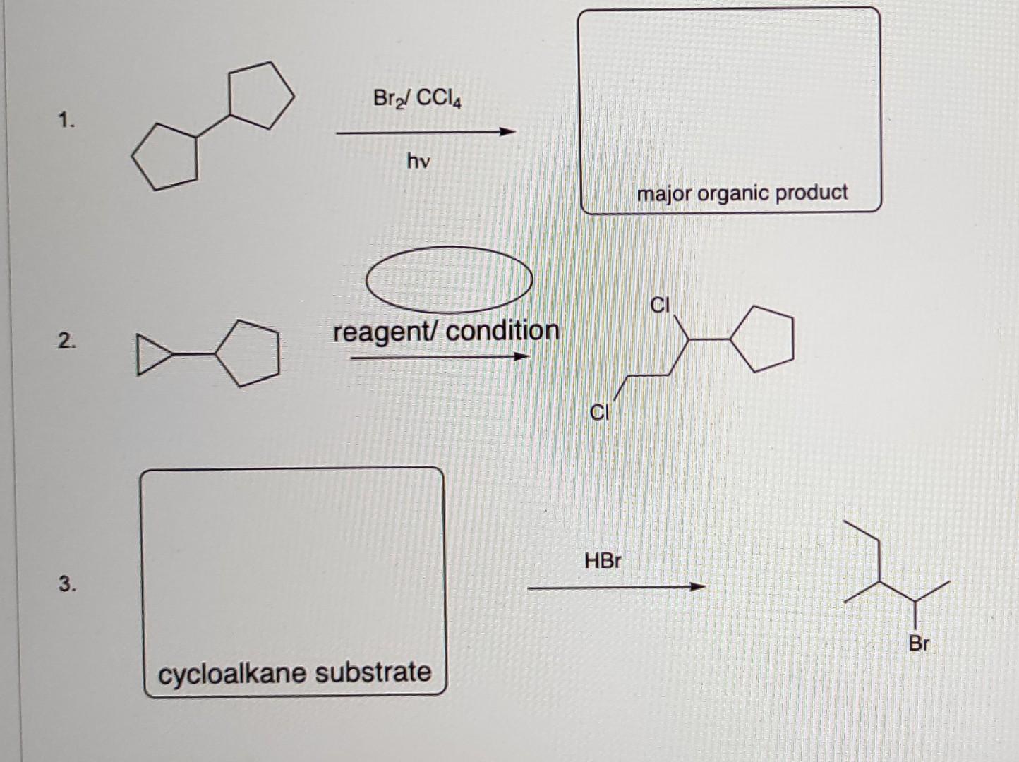 Solved Fill in the missing organic substrate or product by | Chegg.com
