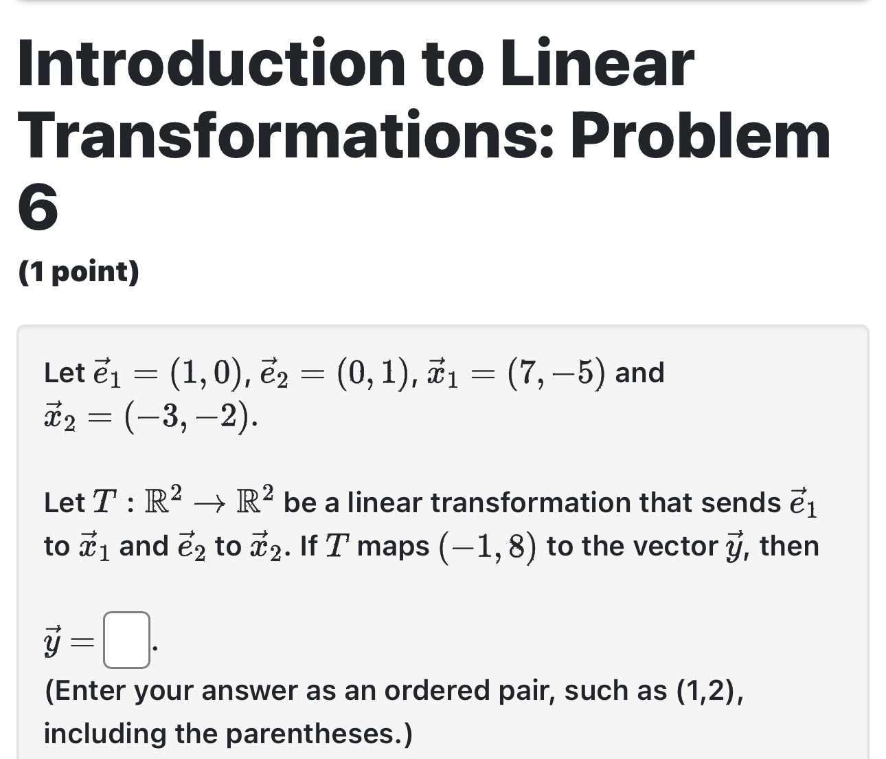 Solved Introduction to Linear Transformations: Let | Chegg.com