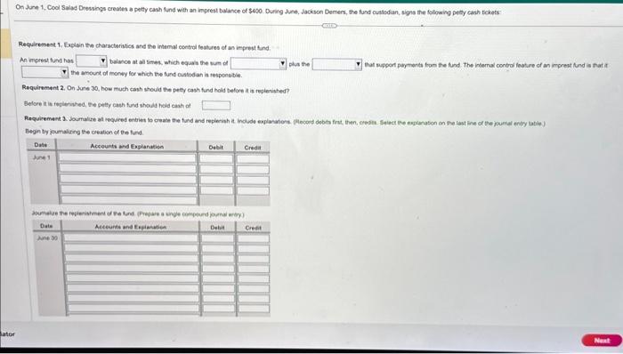 Solved \r\nRequirement 1, Explein the characteristies and | Chegg.com