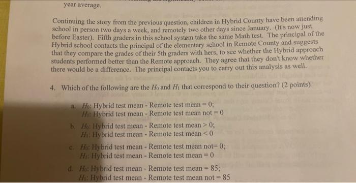 Solved Continuing the story from the previous question, | Chegg.com
