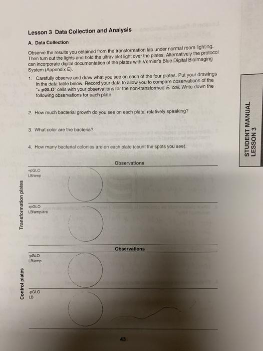 Solved Lesson 3 Data Collection and Analysis A. Data | Chegg.com