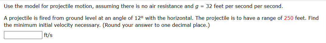 Solved Use the model for projectile motion, assuming there | Chegg.com
