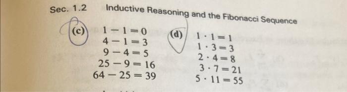 Solved EXERCISES 1.2 1. Guess a formula suggested by each of | Chegg.com