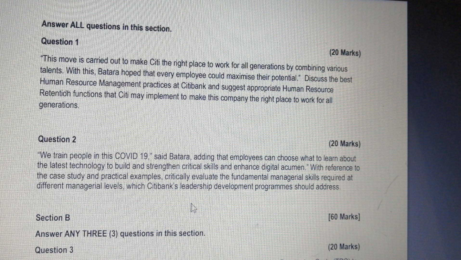 Solved This move is carried out to make citi the right place | Chegg.com