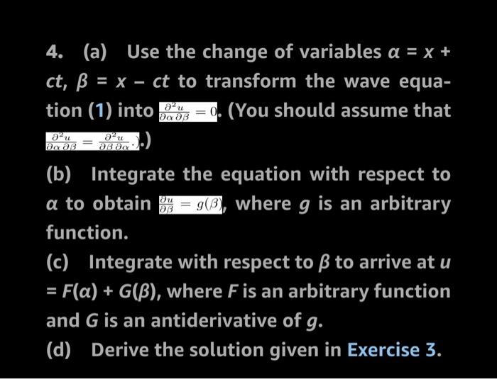 Solved 3. Let F and G be arbitrary differentiable functions | Chegg.com