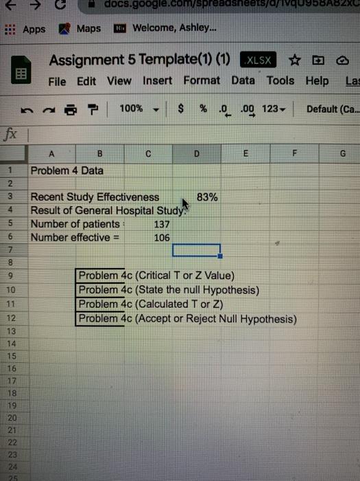 Solved → docs.google.com spreadsheets/d/ 1958A # Apps Maps | Chegg.com