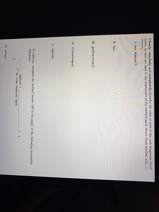 Solved e. [4 marks] Identify and describe each of the 8 | Chegg.com