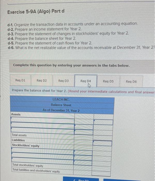 Solved Required information Exercise 5.9A (Algo) Effect of | Chegg.com