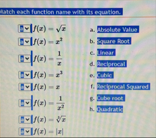 Solved Match each function name with its | Chegg.com
