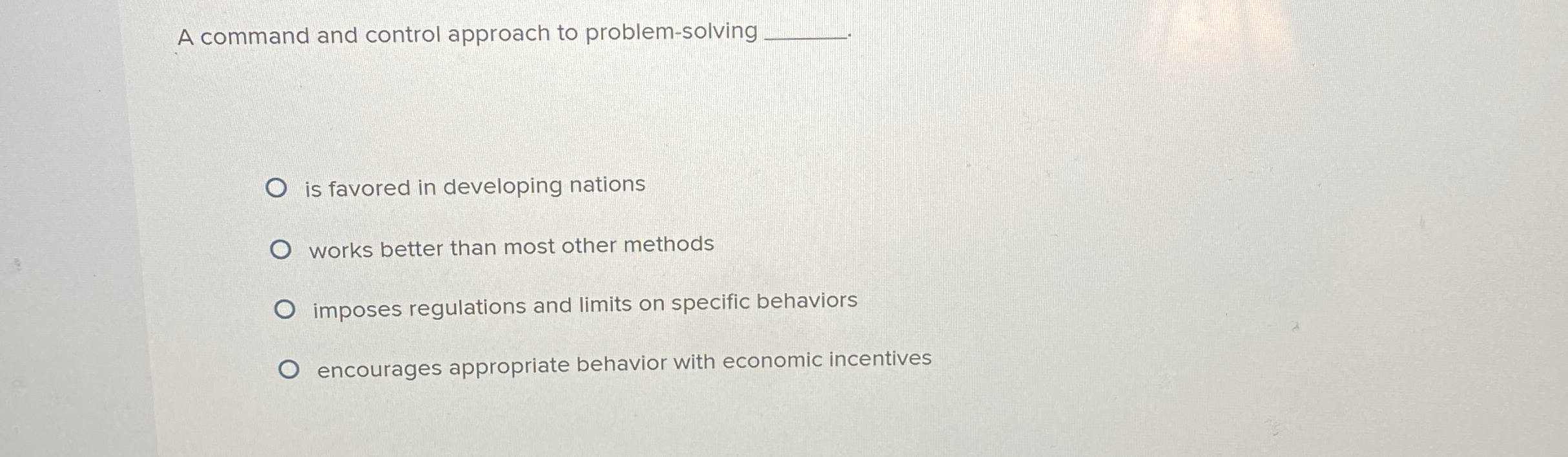 Solved A command and control approach to problem-solving | Chegg.com